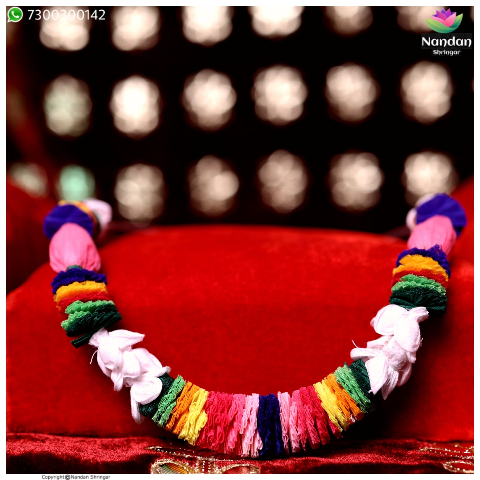 Fool Mala - Cloth (6 Inch) - Nandan Shringar – nandanshringars